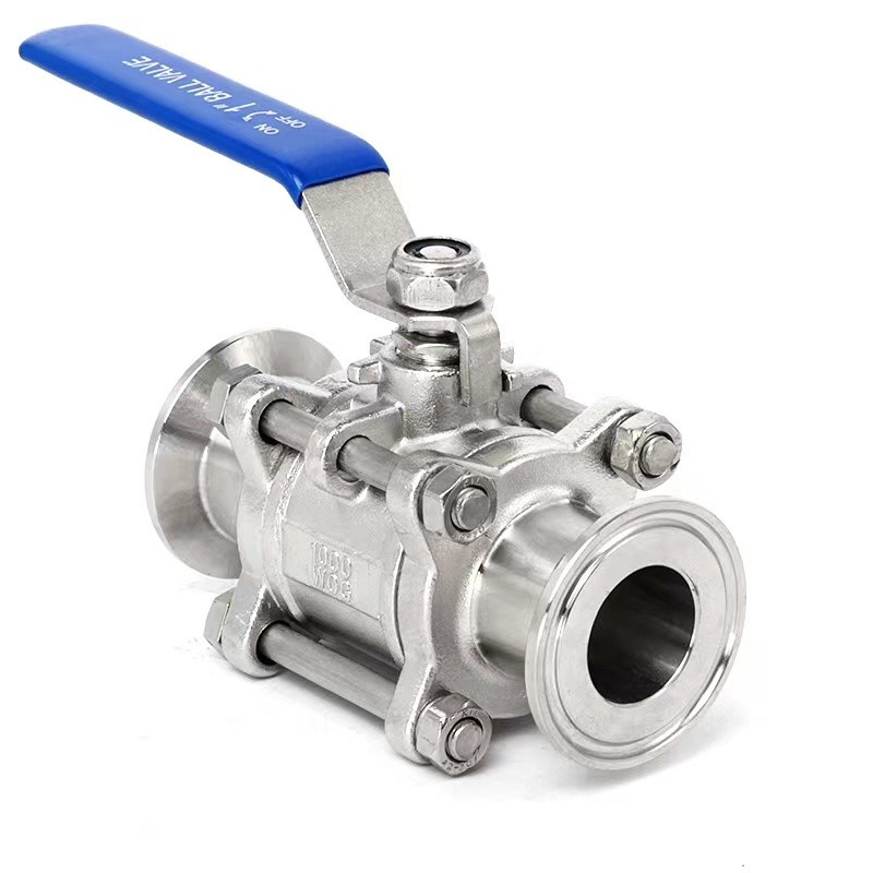 DN20-DN300 Sanitary Stainless Steel 3pcs Ball Valve with Tri Clamp ...