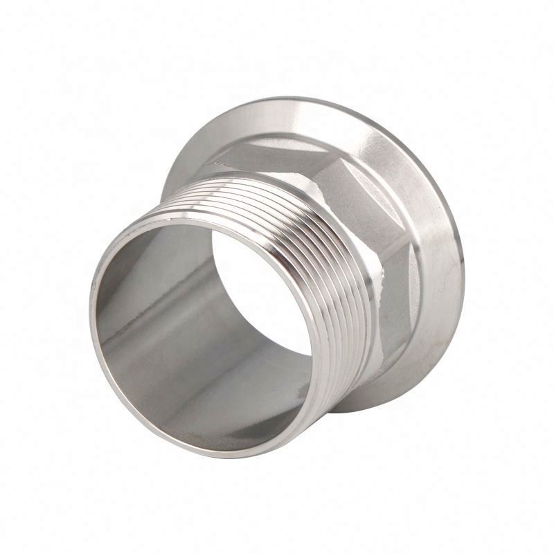 Male Hexagon Sanitary Stainless Steel 304 316L Thread Ferrule Tri Clamp ...