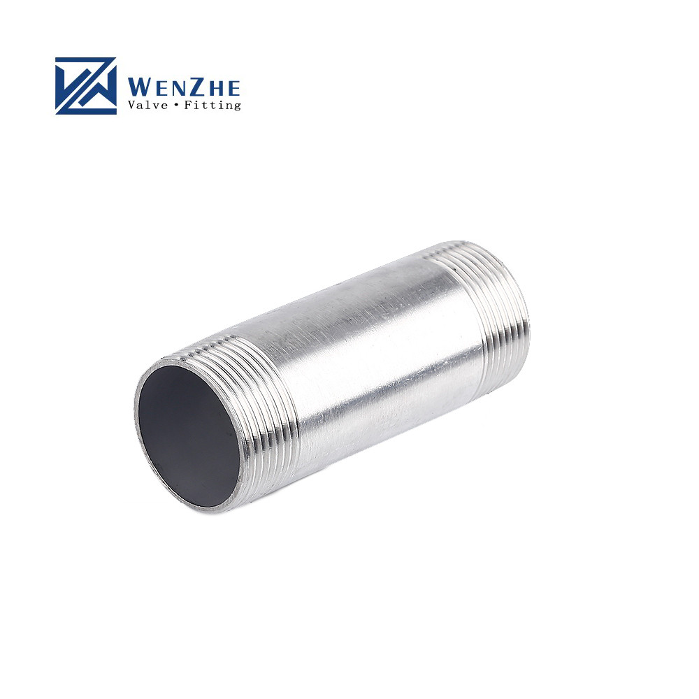 Hexagon Head Code Stainless Steel Pipe Fittings Double Male Threaded ...